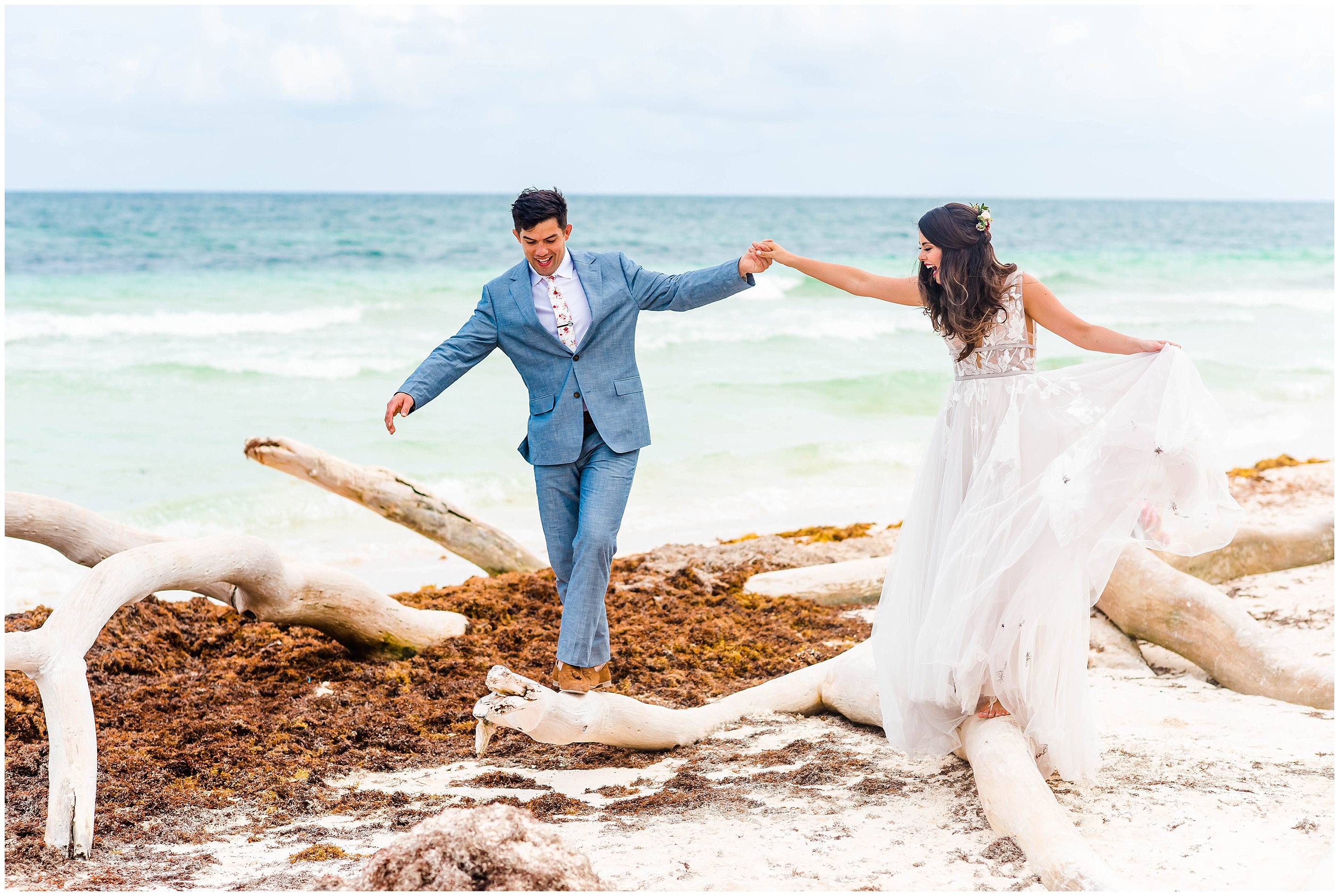 Jessica & Rudy | Colorful Tulum Mexico Beach Wedding - Arika Jordan ...