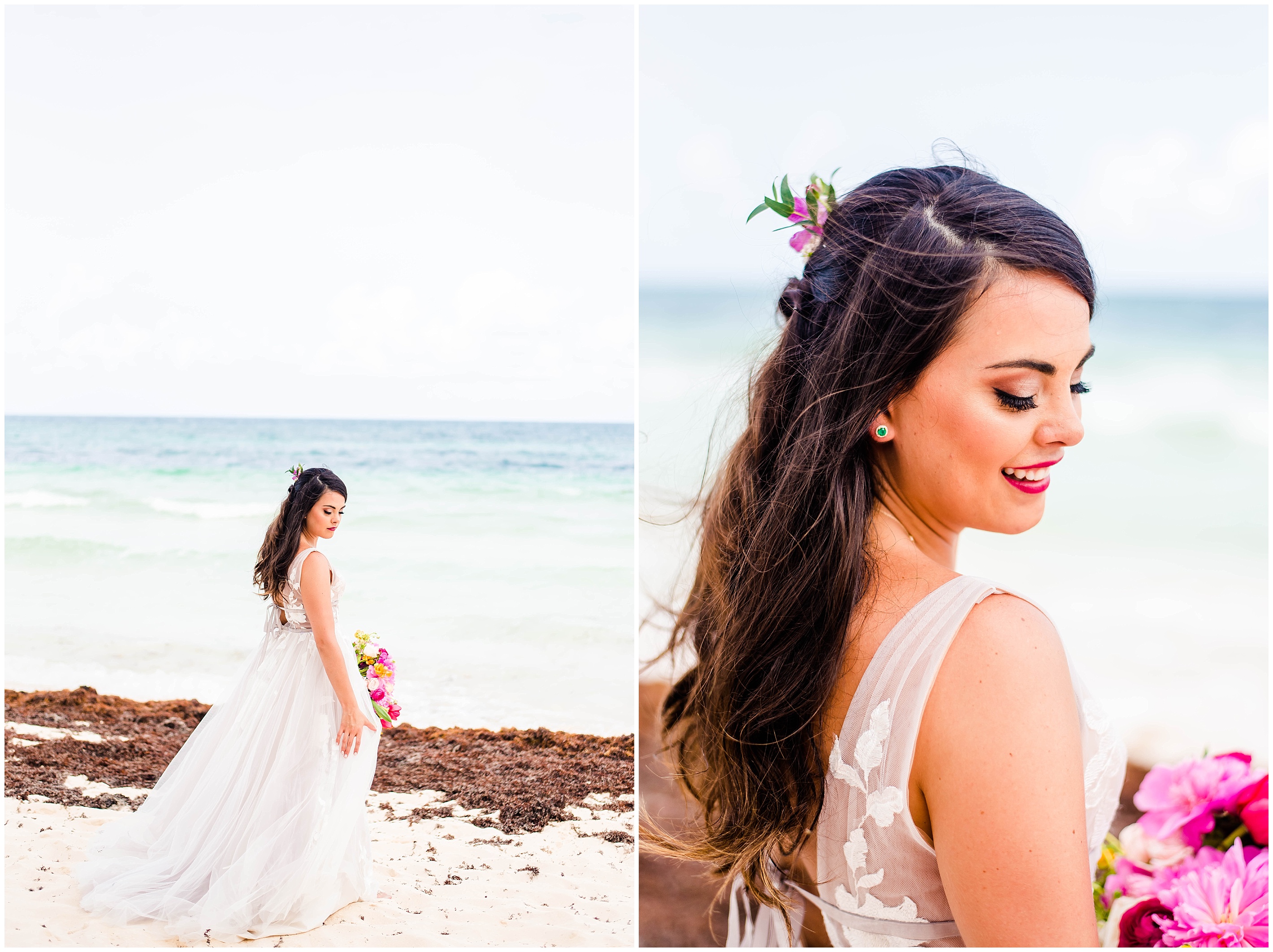 Jessica & Rudy | Colorful Tulum Mexico Beach Wedding - Arika Jordan ...
