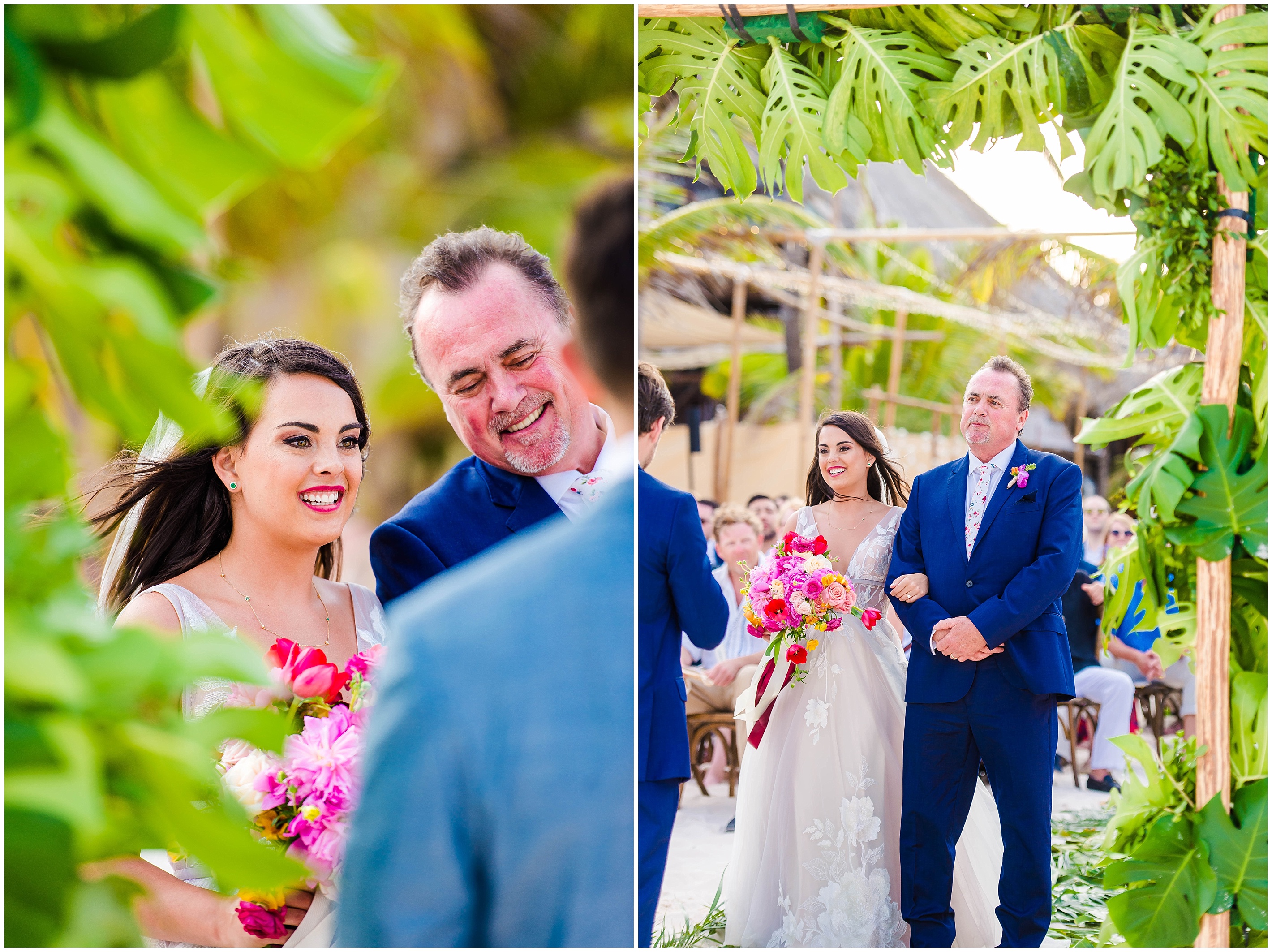 Jessica & Rudy | Colorful Tulum Mexico Beach Wedding - Arika Jordan ...