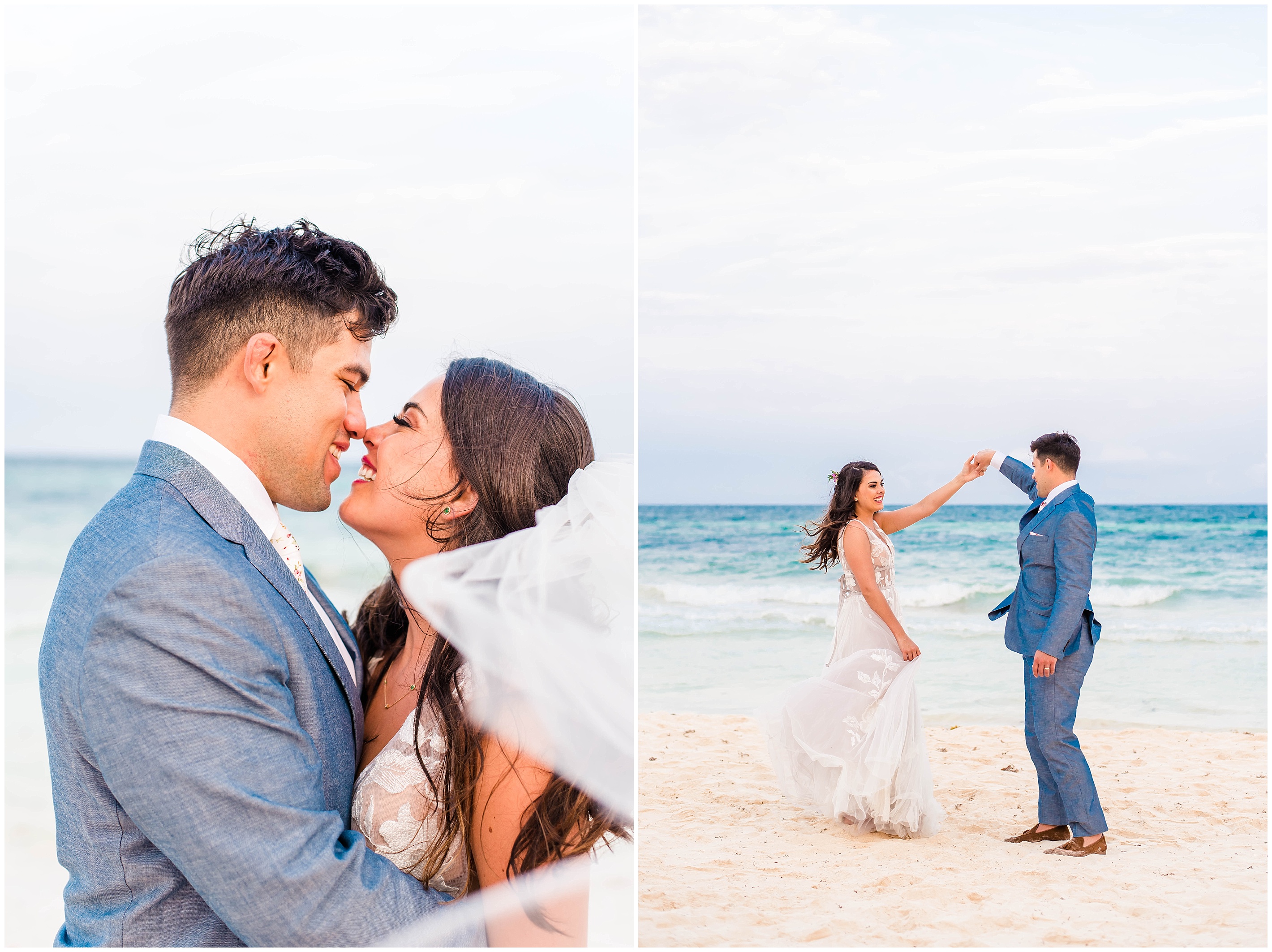 Jessica & Rudy | Colorful Tulum Mexico Beach Wedding - Arika Jordan ...
